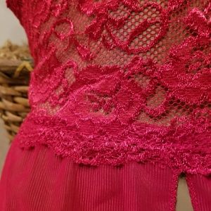 unbranded | Intimates & Sleepwear | Sensual Red Lace Romper | Poshmark